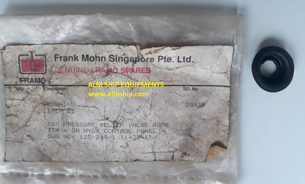 BUSHING FOR FRAMO | ALM SHIP EQUIPMENTS